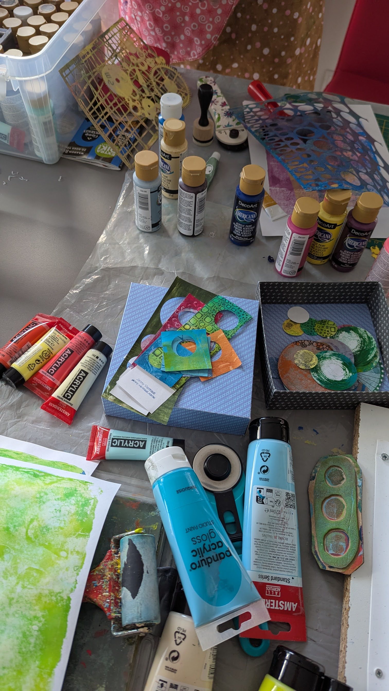 Gelli plate – Janny's Hobbylog